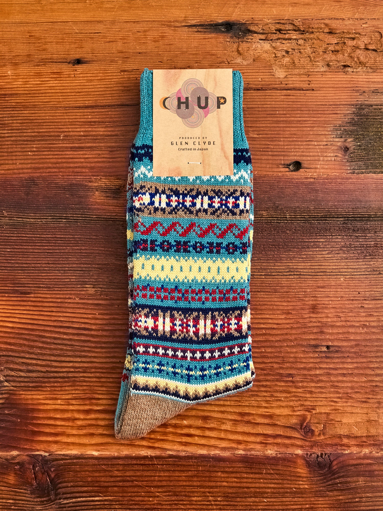 Sound Wave Sock in Ocean – Blue Owl Workshop