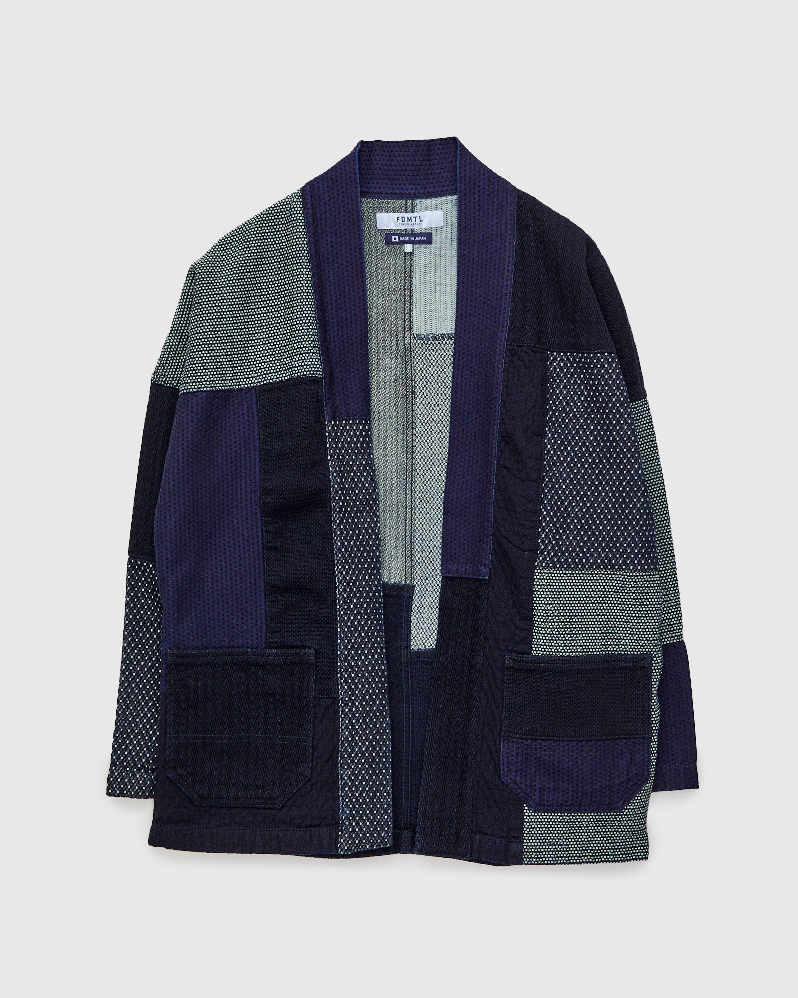 Patchwork Haori Jacket in Indigo Rinse – Blue Owl Workshop