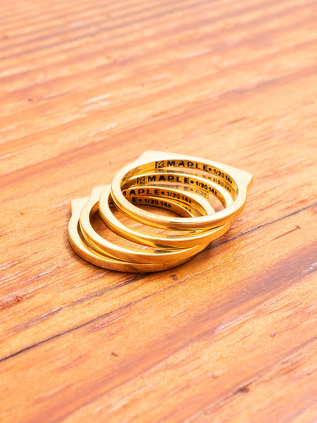 Stackable Ring in Gold – Blue Owl Workshop