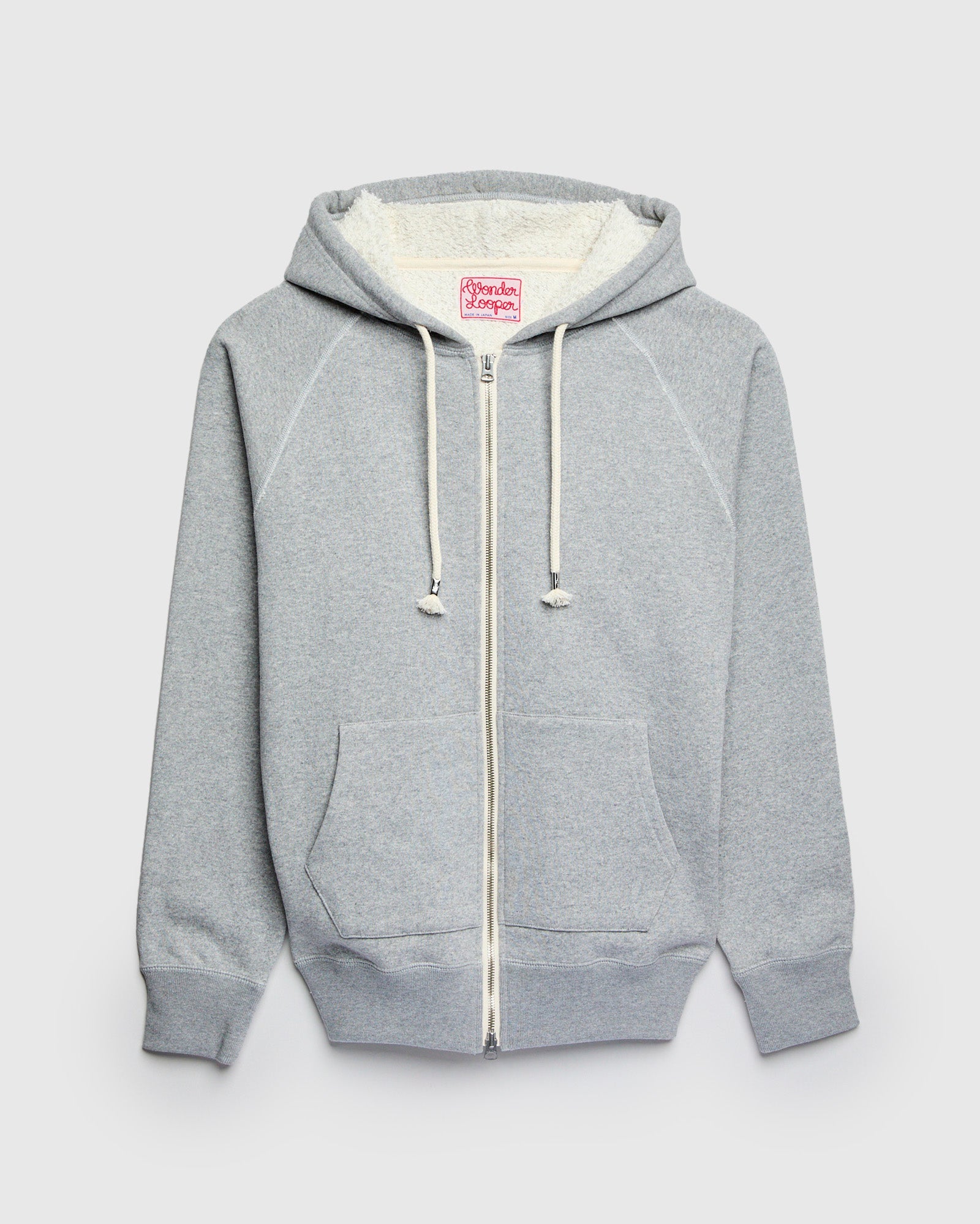 Super Looper Zip Hoodie in Heather Grey – Blue Owl Workshop