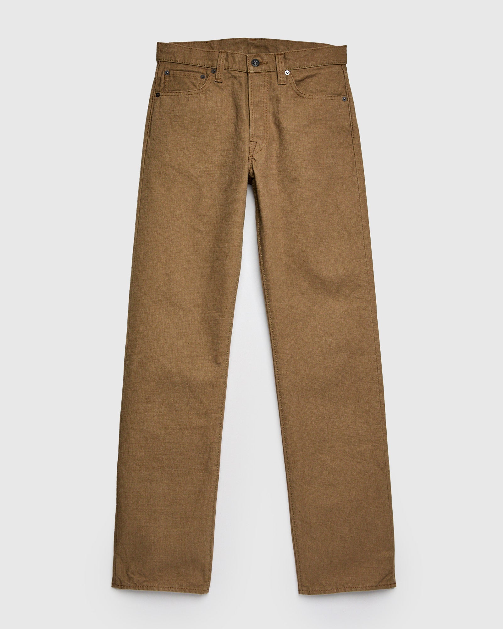 1176 Khaki Beige 13.5oz Duck Canvas Pants - Regular Straight – Blue Owl ...