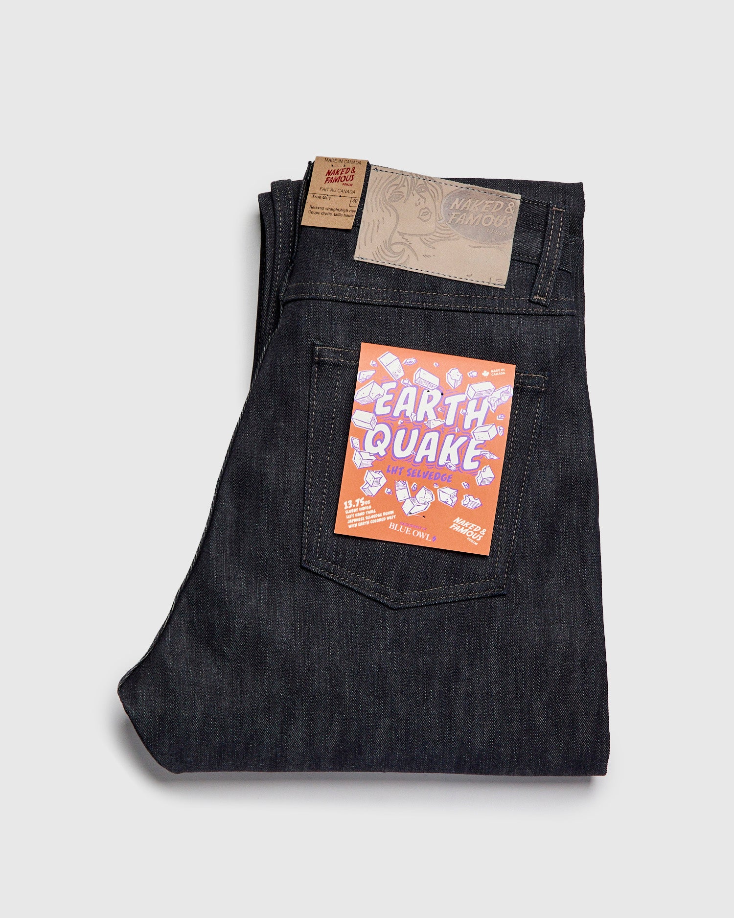 "Earthquake - Left Hand Twill" 13.75oz Selvedge Denim - True Guy Fit ...