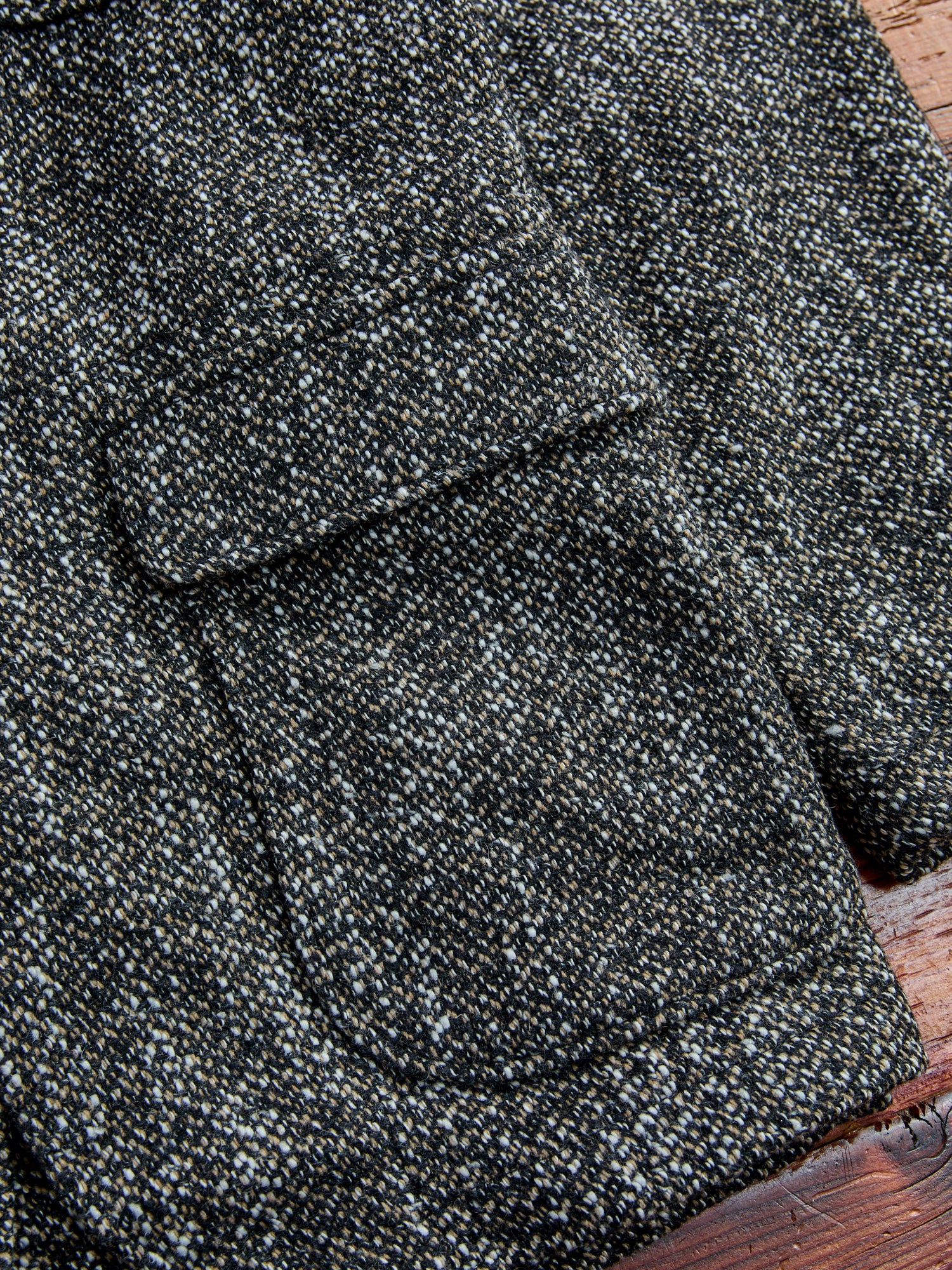 Homespun Loiter Jacket in Brown Black Wool – Blue Owl Workshop