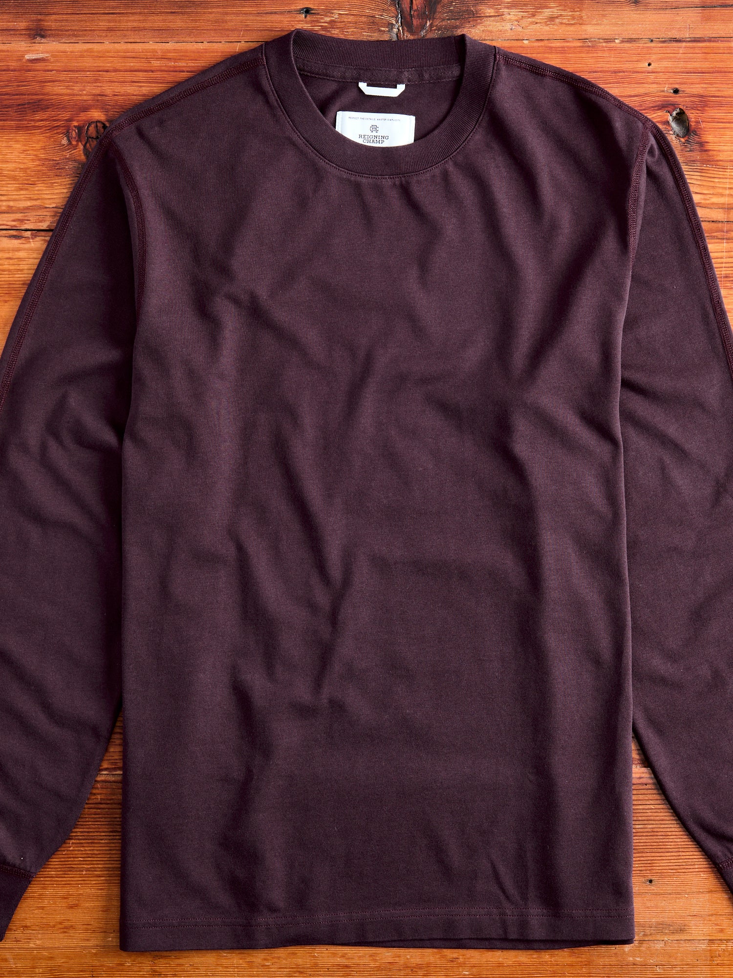 Midweight Long Sleeve T-Shirt in Oxblood – Blue Owl Workshop