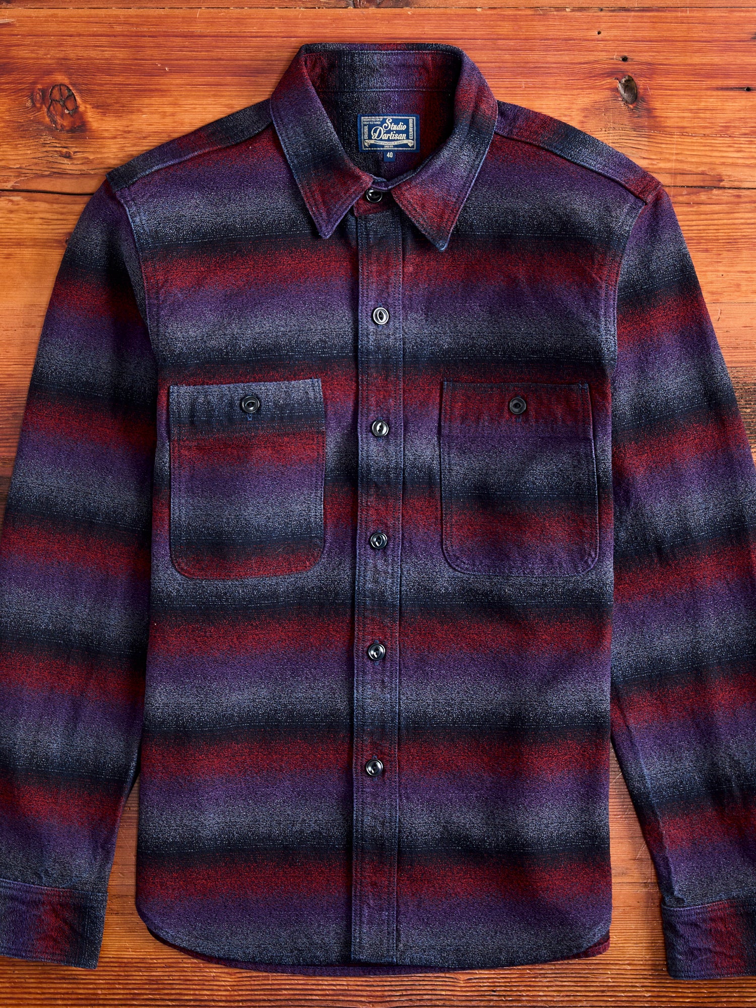 Tasogare Heavyweight Flannel Overshirt in Twilight – Blue Owl Workshop