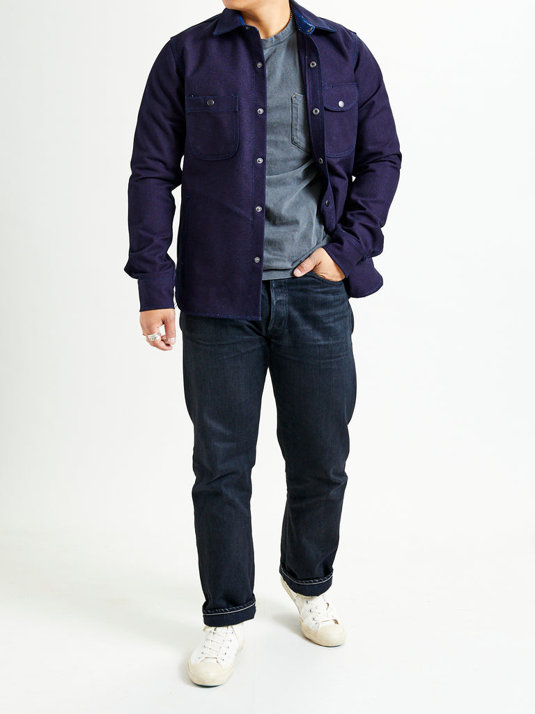"Heavyweight ISC" Service Shirt in Indigo – Blue Owl Workshop