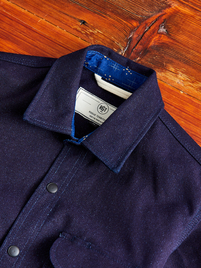 "Heavyweight ISC" Service Shirt in Indigo – Blue Owl Workshop