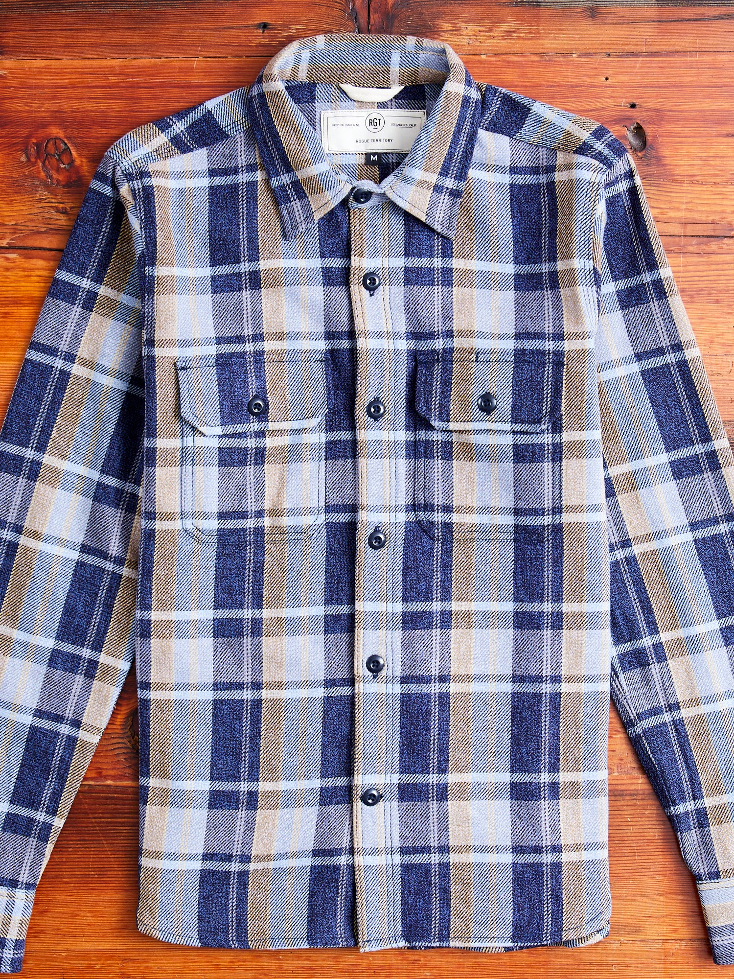 "Field Shirt" in Desert Sky Plaid – Blue Owl Workshop