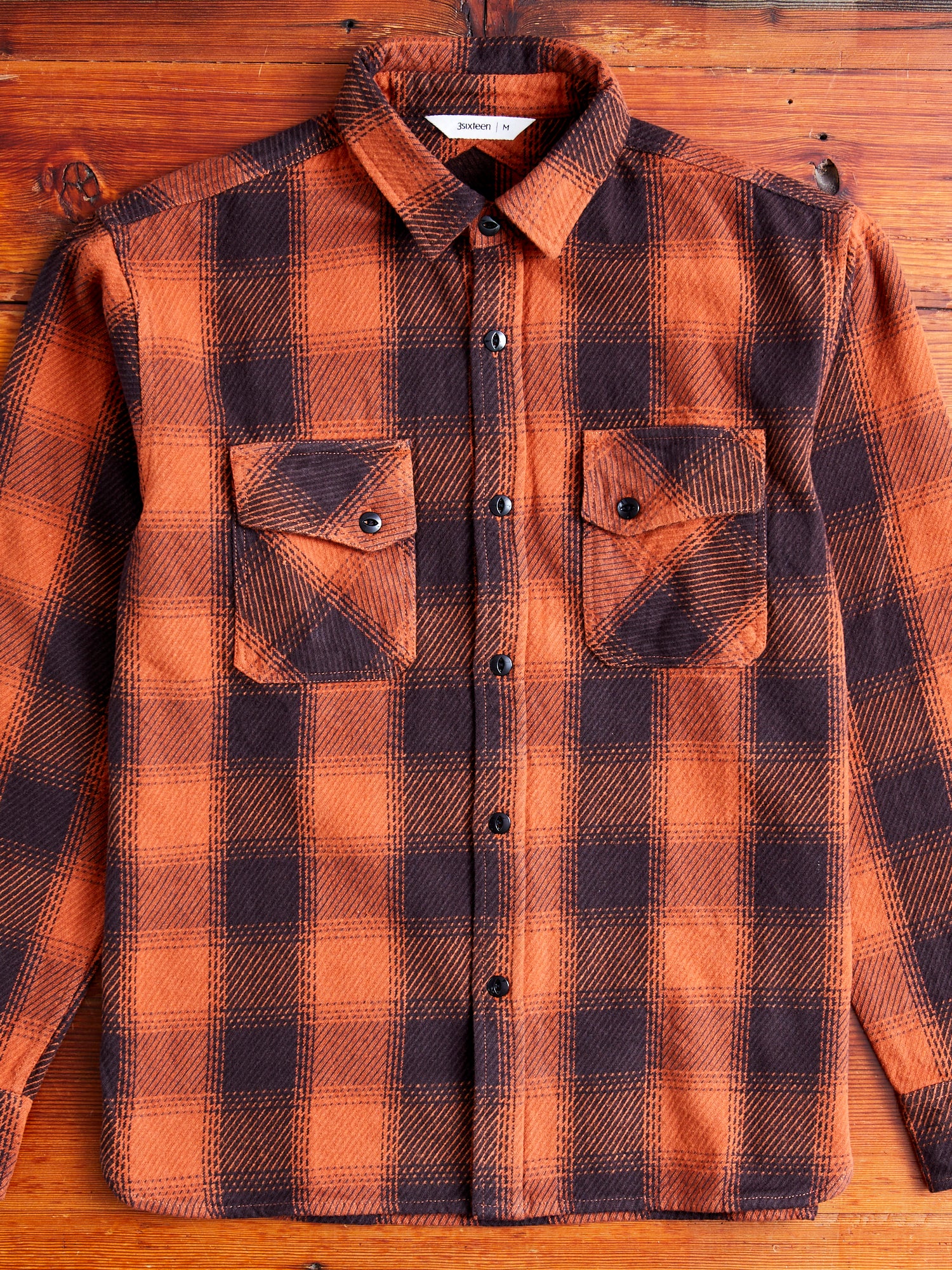 Crosscut Flannel in Rust Twill – Blue Owl Workshop