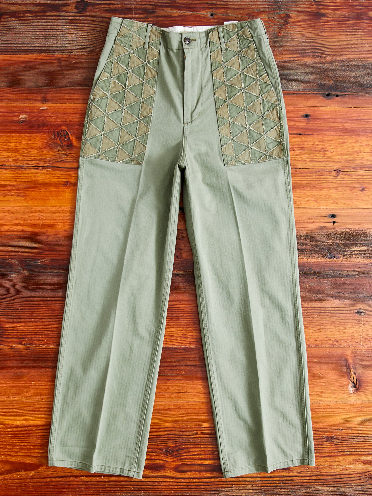 MSP-1014 Tsugihagi Baker Pants in Army Green – Blue Owl Workshop