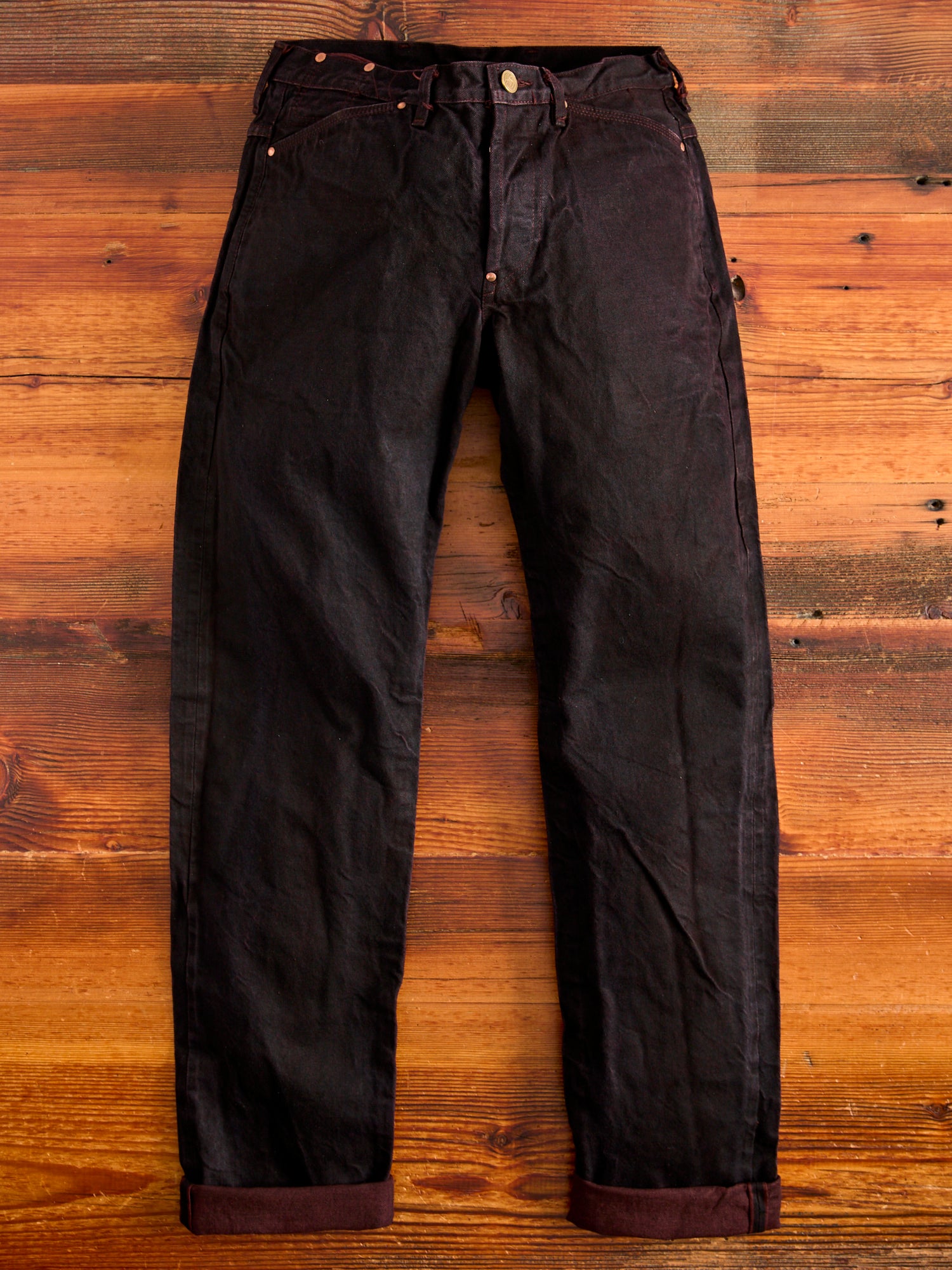 131 "Hadal Library Overdye" 16oz Selvedge Denim - Lost Jeans Fit – Blue ...