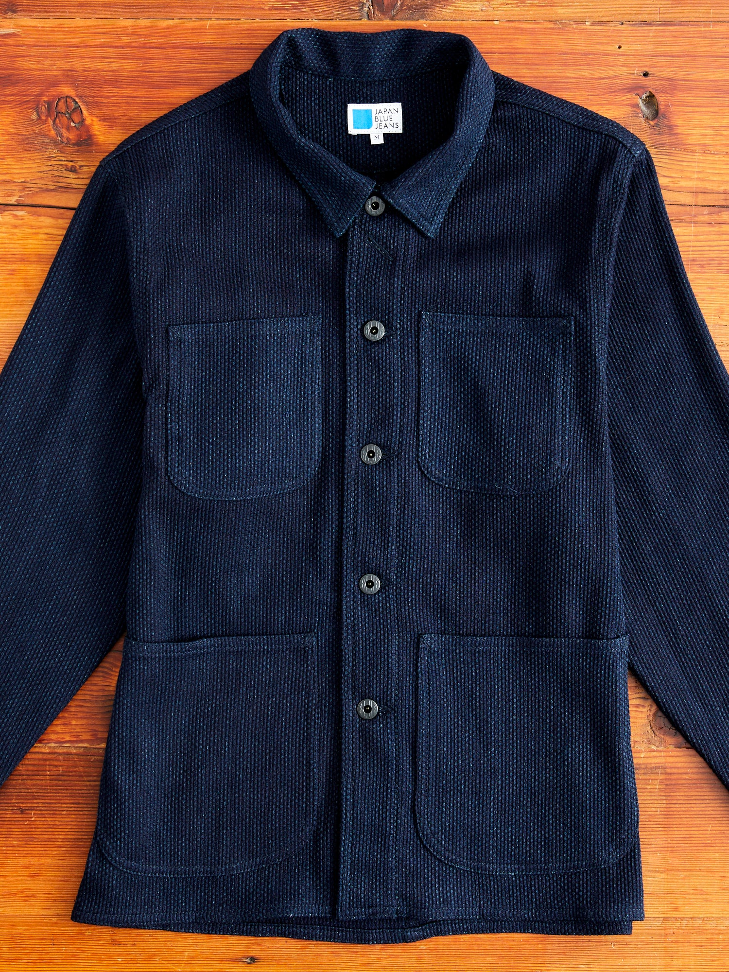 11oz Sashiko Coverall Jacket in Indigo – Blue Owl Workshop