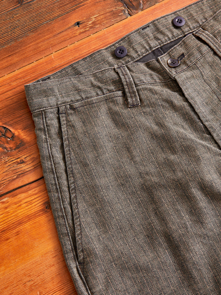 Farmer Moleskin Herringbone Trouser in Charcoal – Blue Owl Workshop