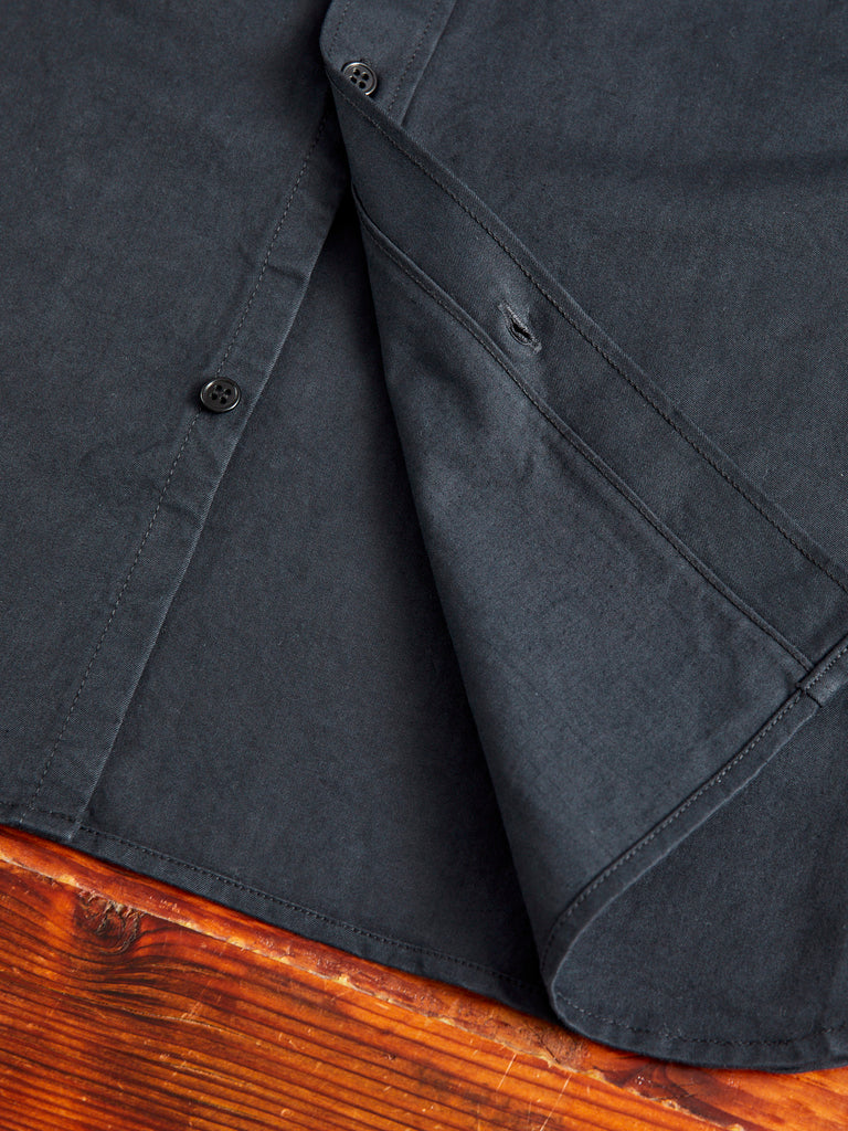 Old Japanese Twill Work Shirt in Ink Black – Blue Owl Workshop
