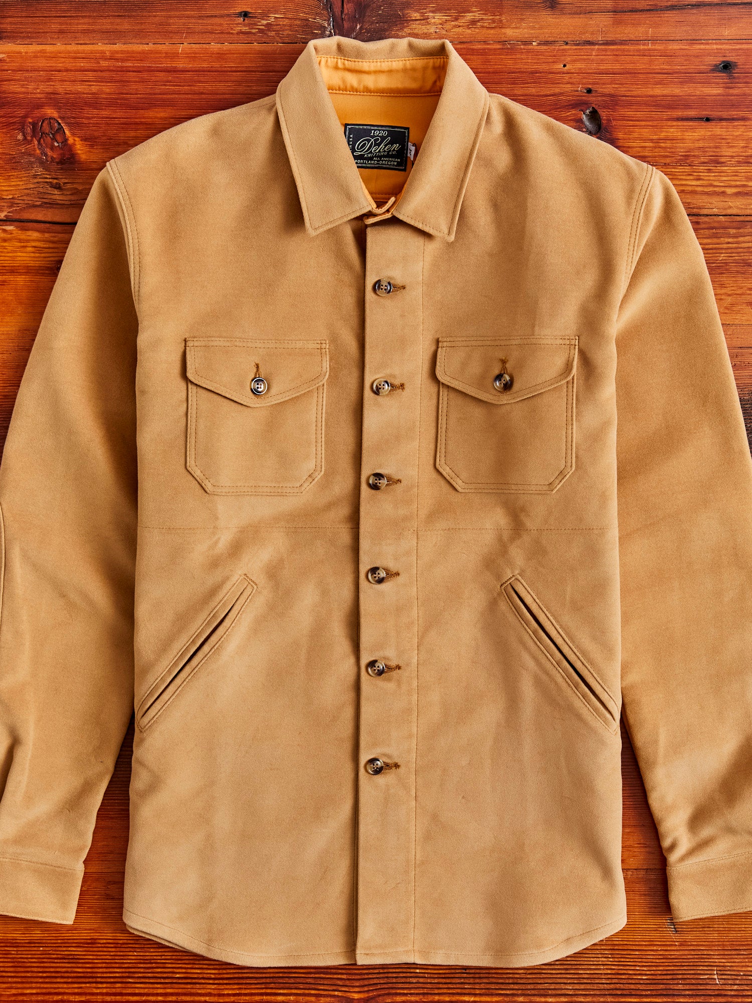 Crissman Overshirt in Camel Moleskin – Blue Owl Workshop