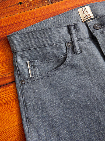 10.5oz Grey Stretch Selvedge Denim - Pen Slim – Blue Owl Workshop
