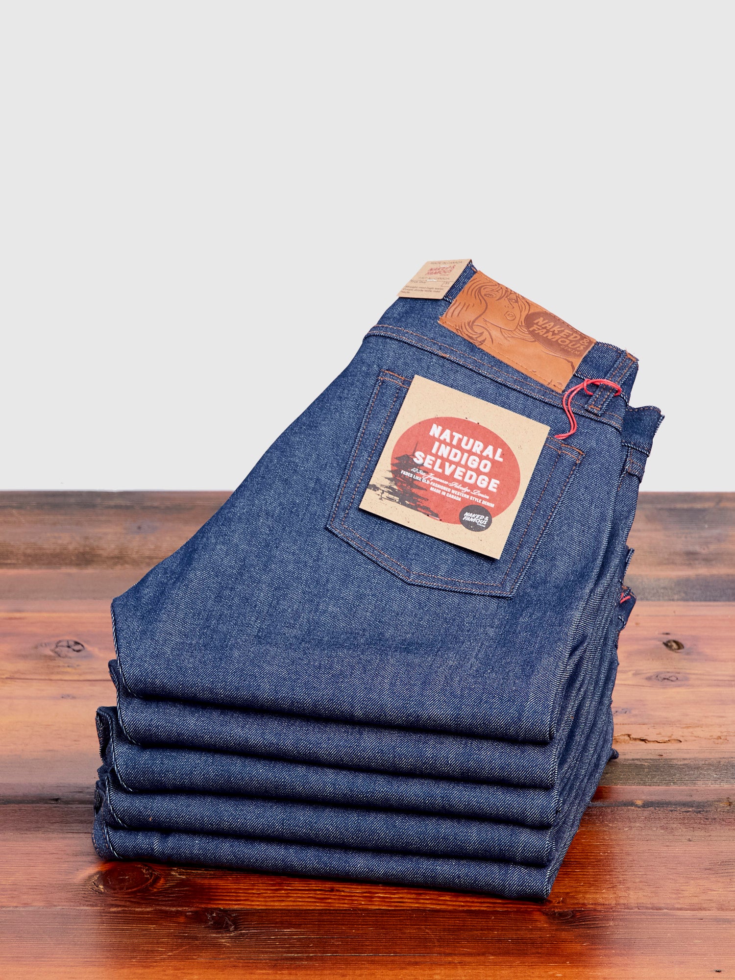 "Natural Indigo Selvedge" 12.5oz Selvedge Denim - True Guy Fit – Blue ...