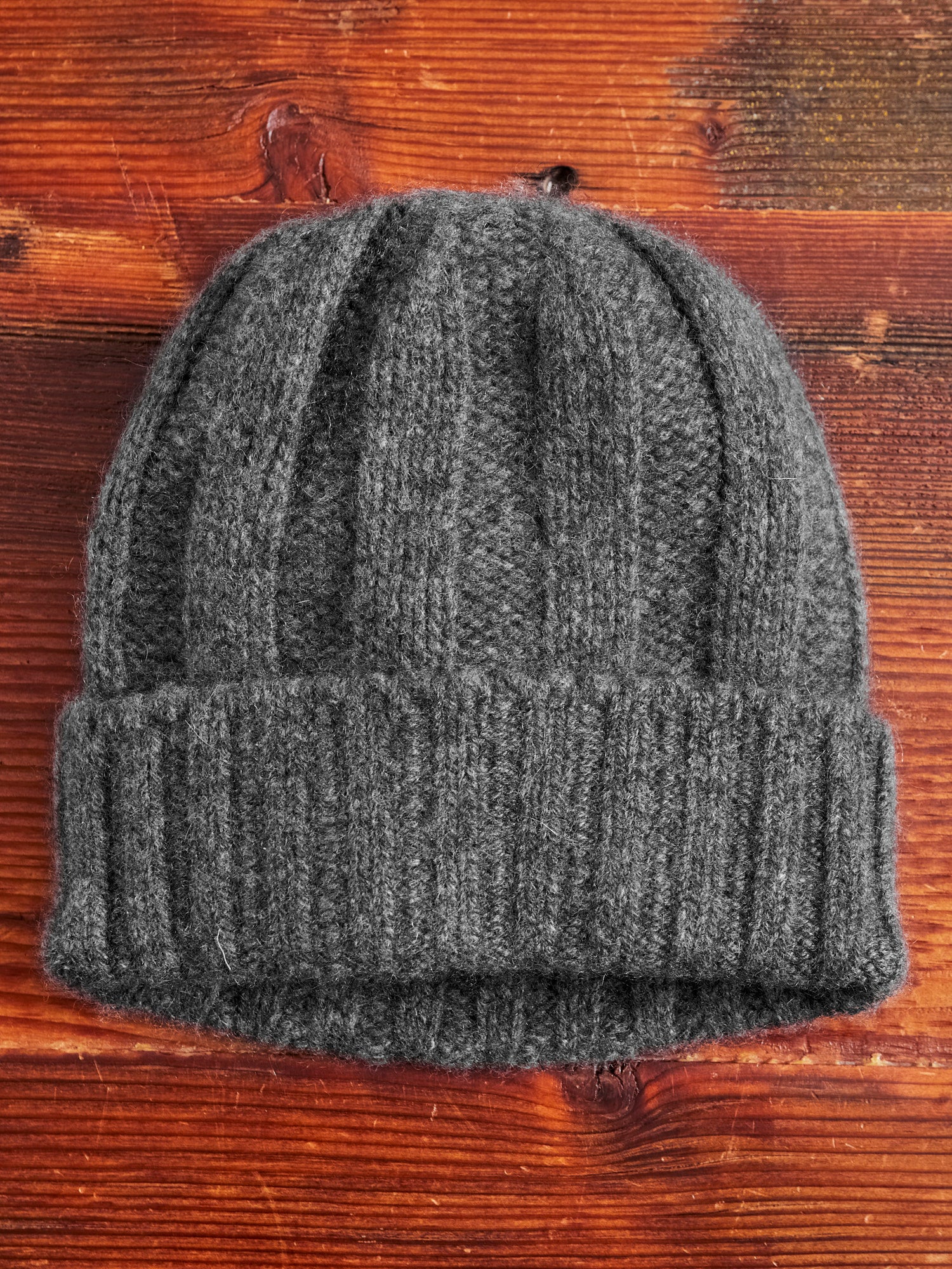 Cashmere Rib Watch Cap in Charcoal Grey – Blue Owl Workshop