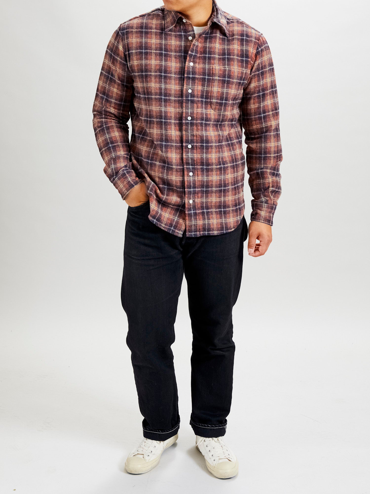 Cotton Tweed Check in Red – Blue Owl Workshop