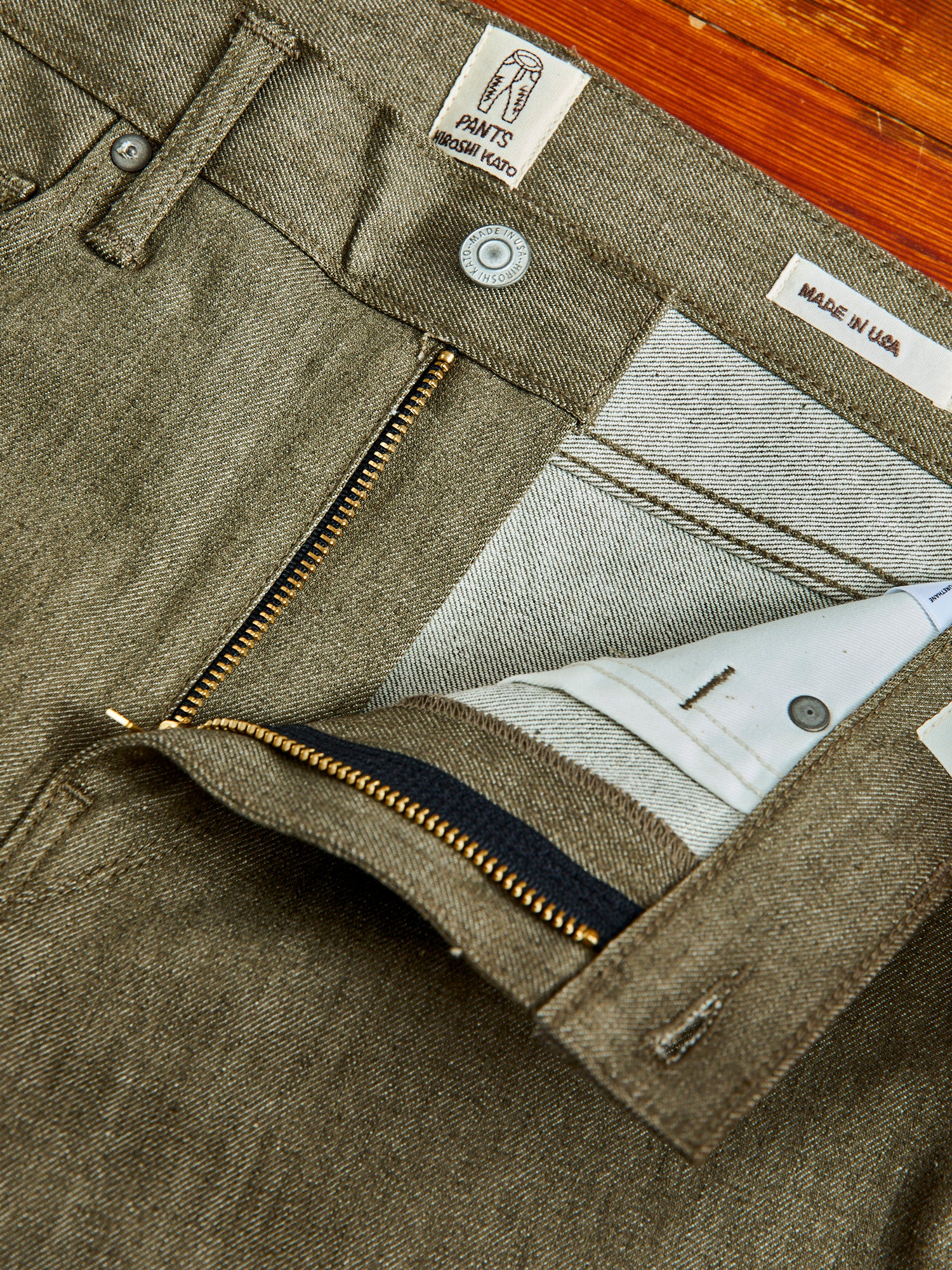 "Dark Green" 10.5oz Stretch Selvedge Denim - Pen Slim – Blue Owl Workshop