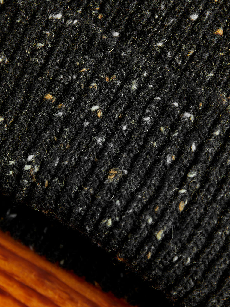 "Out of the Blue" Wool Beanie in Blackout – Blue Owl Workshop