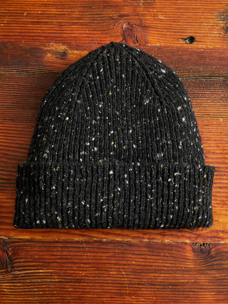 "Out of the Blue" Wool Beanie in Blackout – Blue Owl Workshop