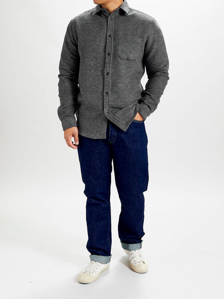Soft Rude Button-Up Shirt in Grey Melange – Blue Owl Workshop