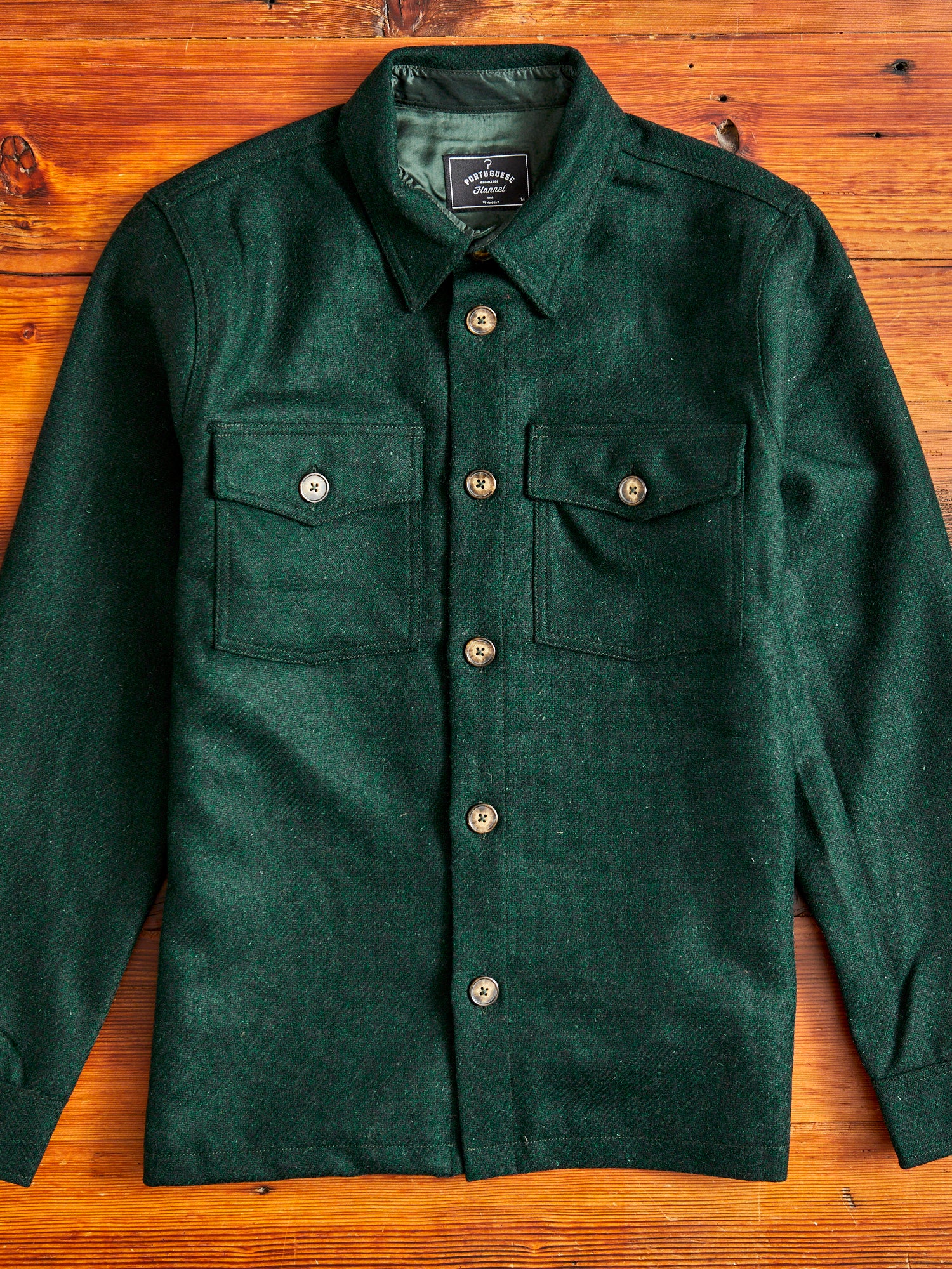 Wool Field Overshirt in Green – Blue Owl Workshop