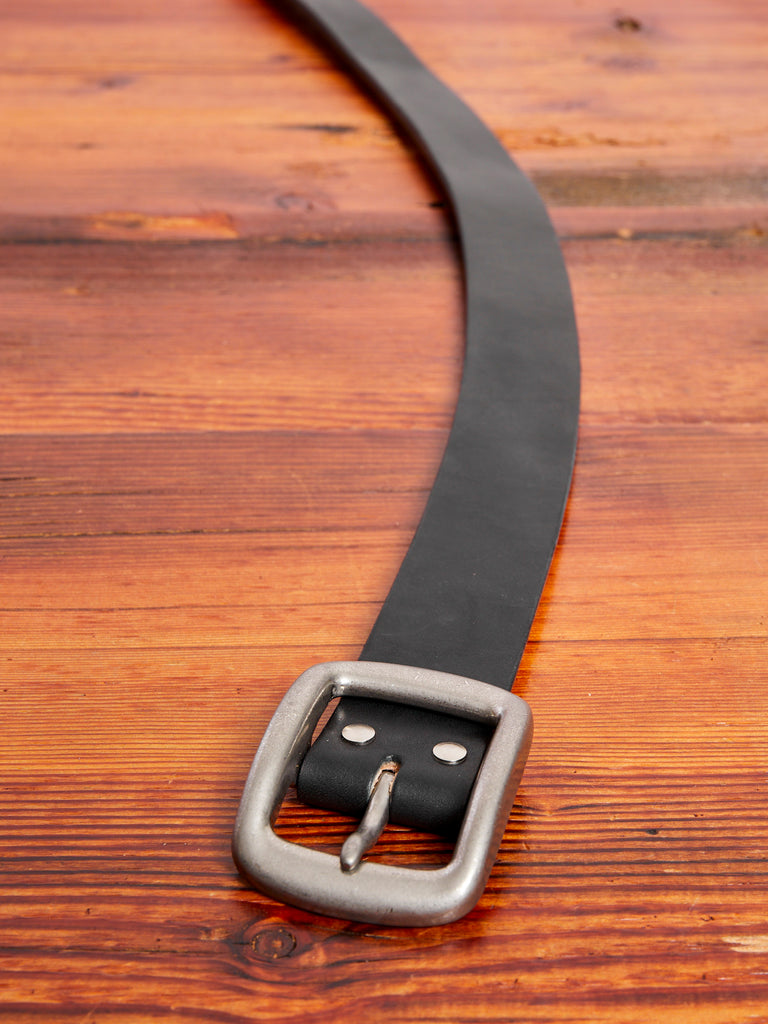 Heavyweight Curved Belt in Black – Blue Owl Workshop