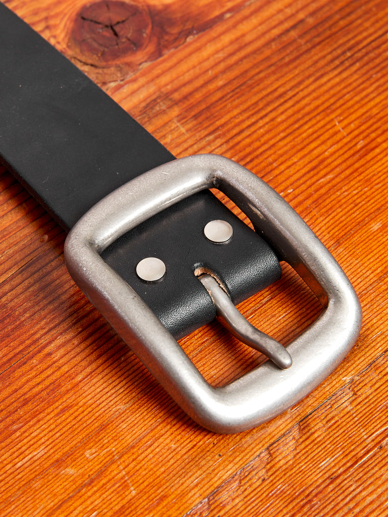 Heavyweight Curved Belt in Black – Blue Owl Workshop