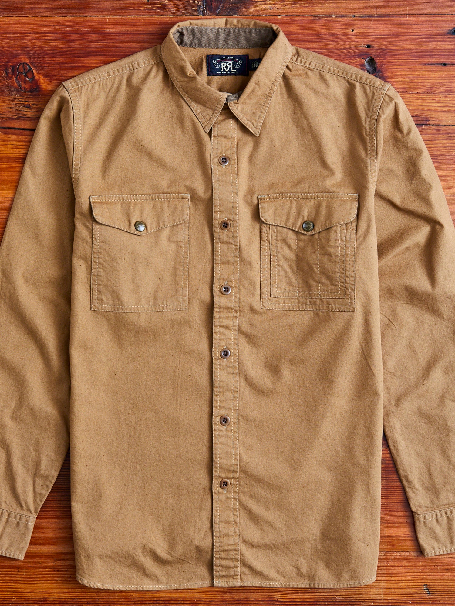 Seattle Canvas Workshirt in Faded Tan – Blue Owl Workshop