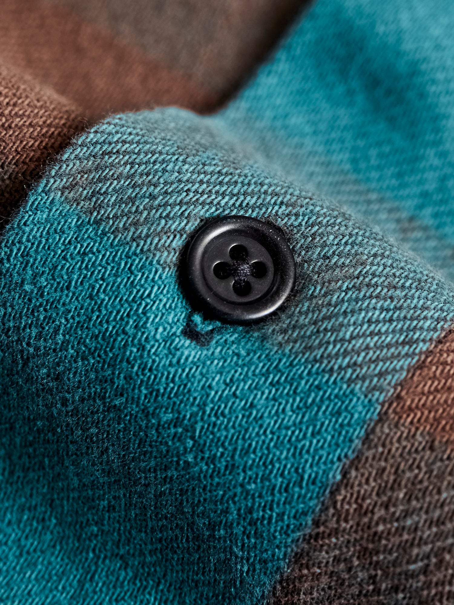 Norris Selvedge Flannel in Petrol/Brown – Blue Owl Workshop