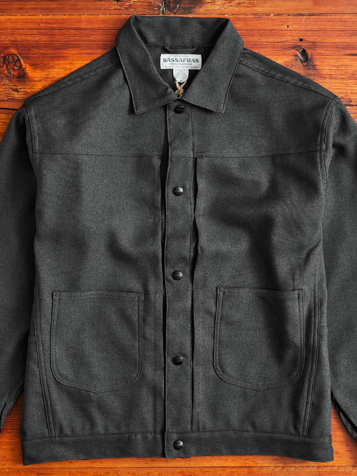 Poly Twill Gardeners Jacket in Charcoal – Blue Owl Workshop