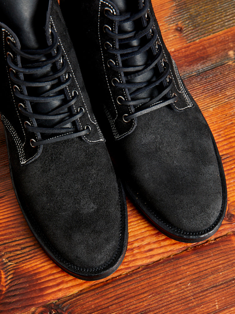 The Boondocker Boot 2030 in Black Rough-Out – Blue Owl Workshop