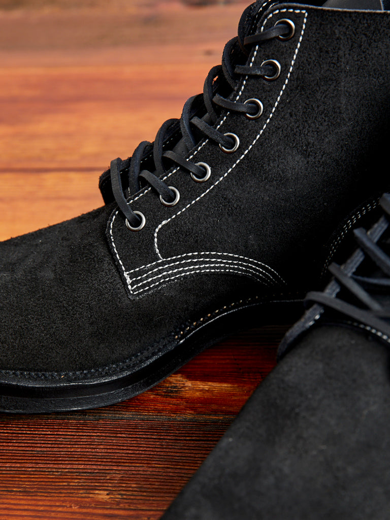 The Boondocker Boot 2030 in Black Rough-Out – Blue Owl Workshop