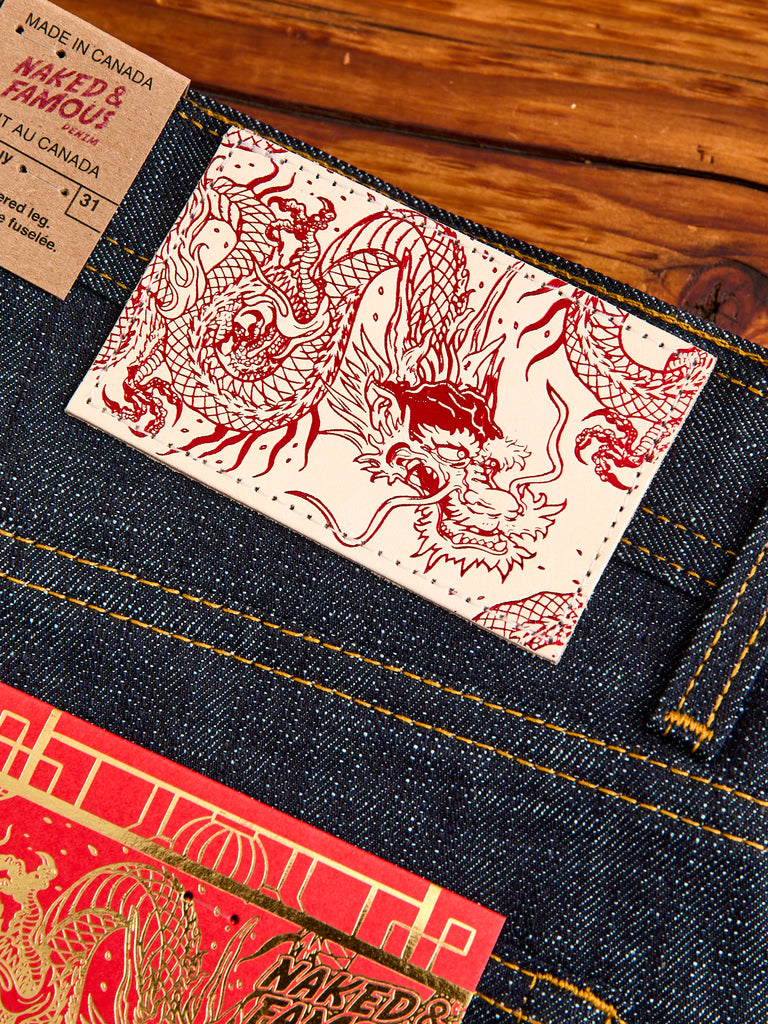 "Chinese New Year Indigo Dragon" 12.5oz Selvedge Denim - Weird Guy Fit ...