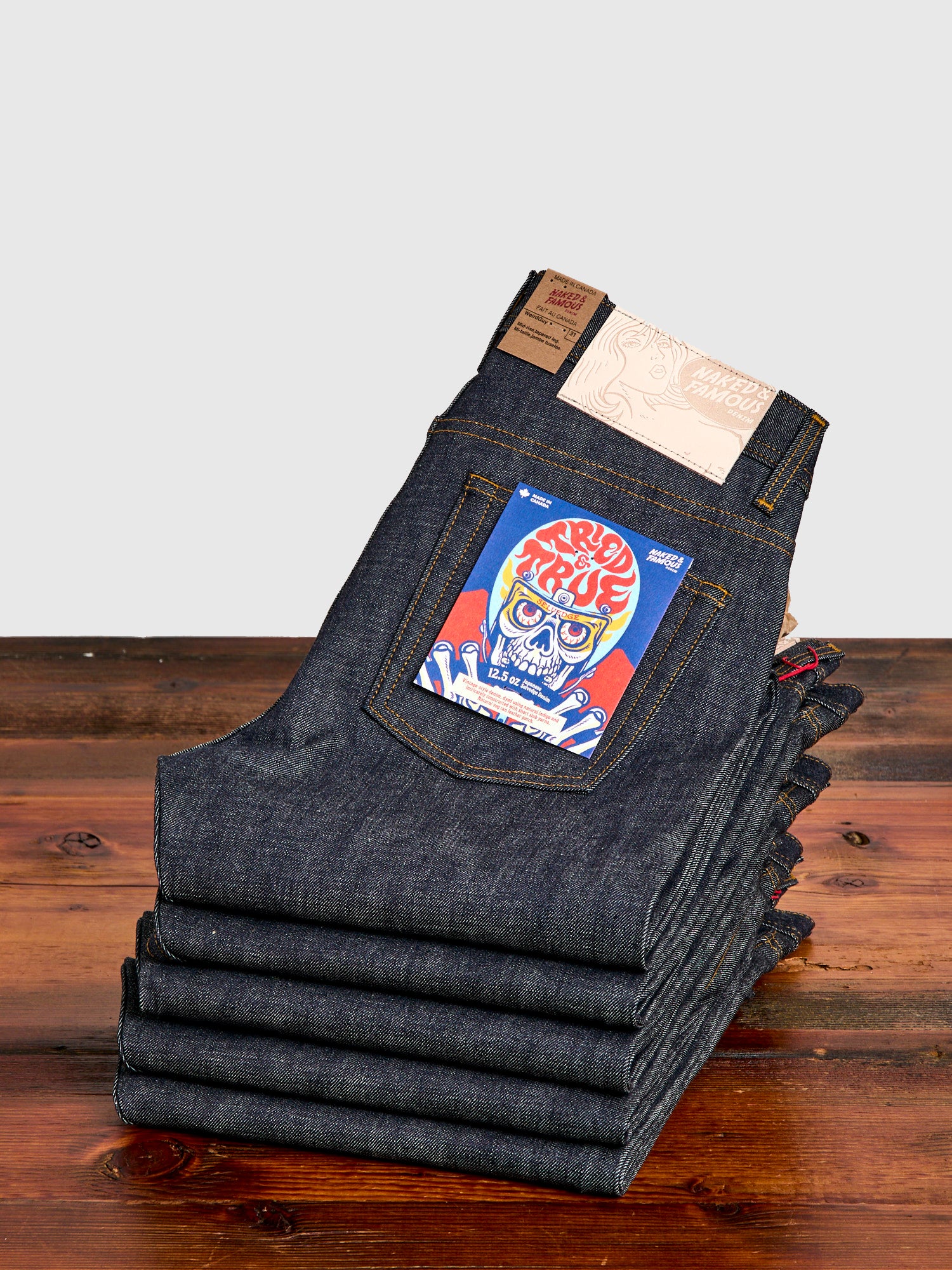 "Tried & True Selvedge" 12.5oz Selvedge Denim - Weird Guy Fit – Blue ...