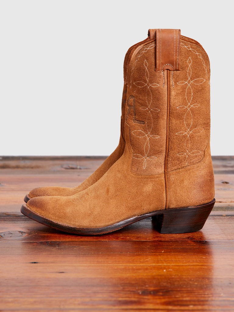 Plainview Suede Cowboy Boot in Light Java – Blue Owl Workshop