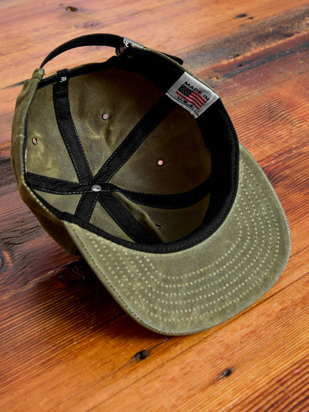 Waxed Canvas Baseball Cap in Olive – Blue Owl Workshop