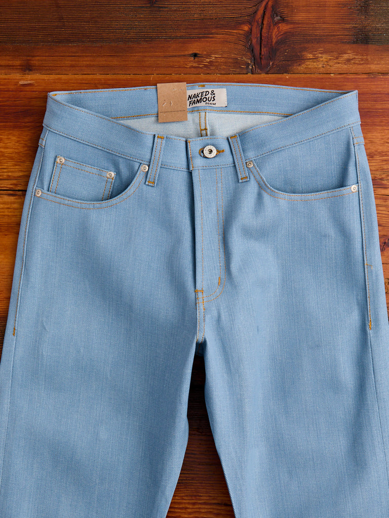 "Left Hand Twill Sky Blue" 13.75oz Selvedge Denim - True Guy Fit – Blue ...