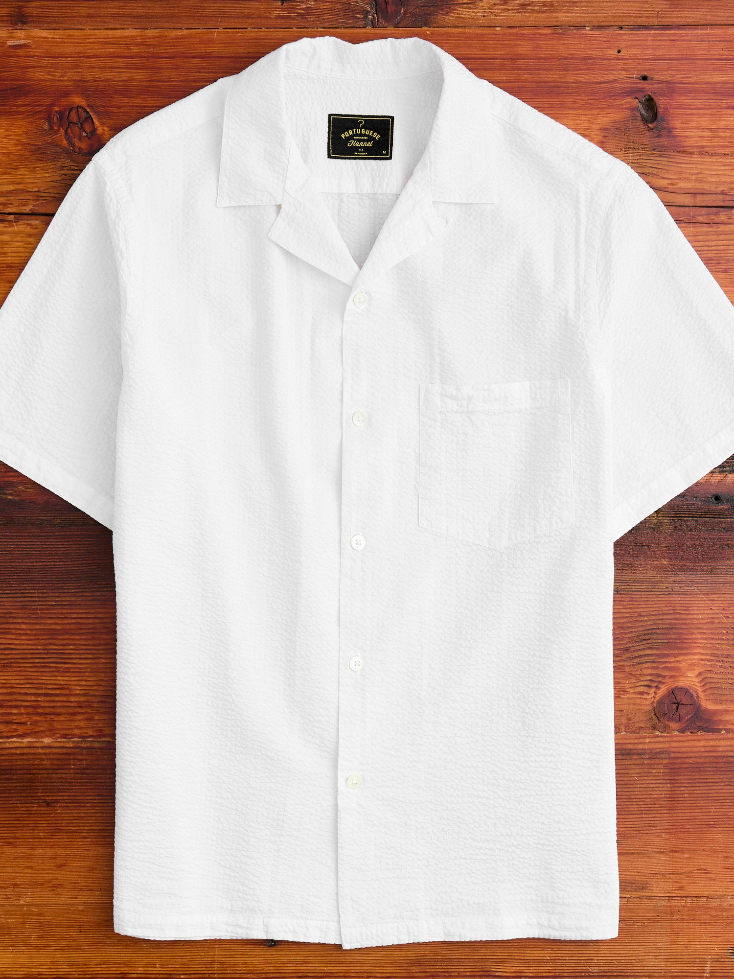 Atlantico Camp Collar Button-Up Shirt in White – Blue Owl Workshop