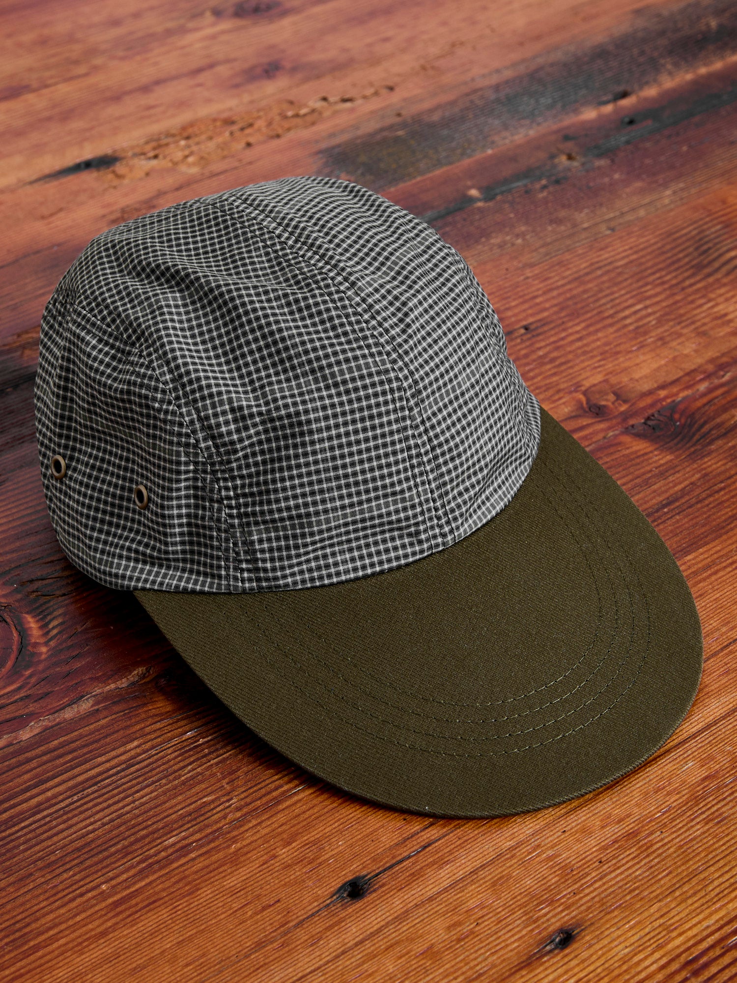 Fishing Cap in Olive Plaid – Blue Owl Workshop