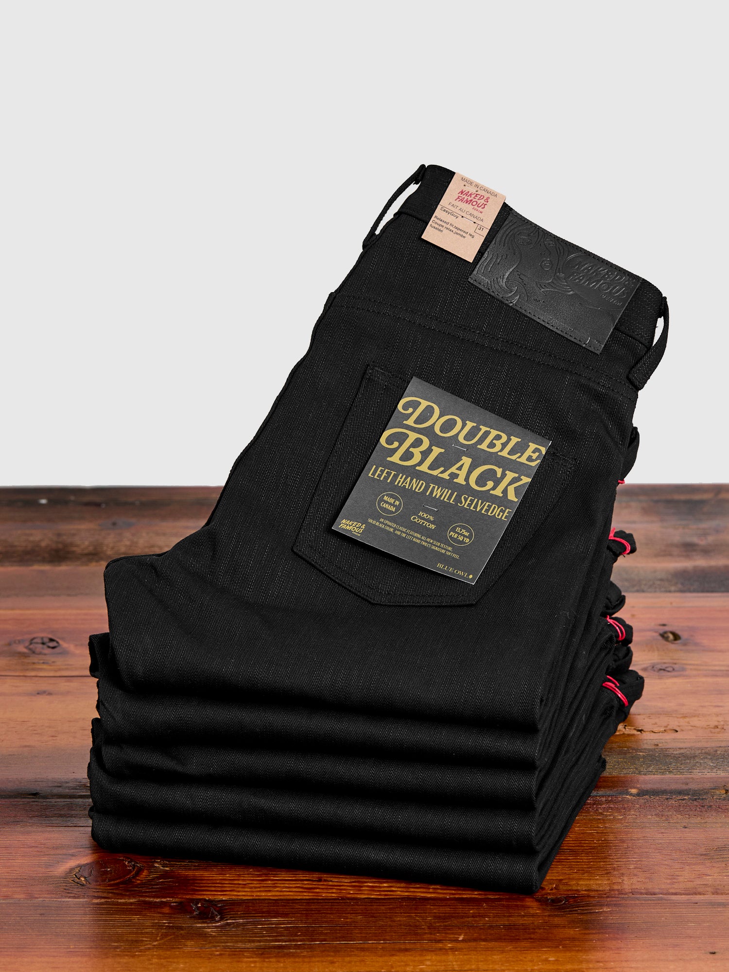 "Anniversary Left Hand Twill - Double Black Edition" 13.75oz Selvedge ...