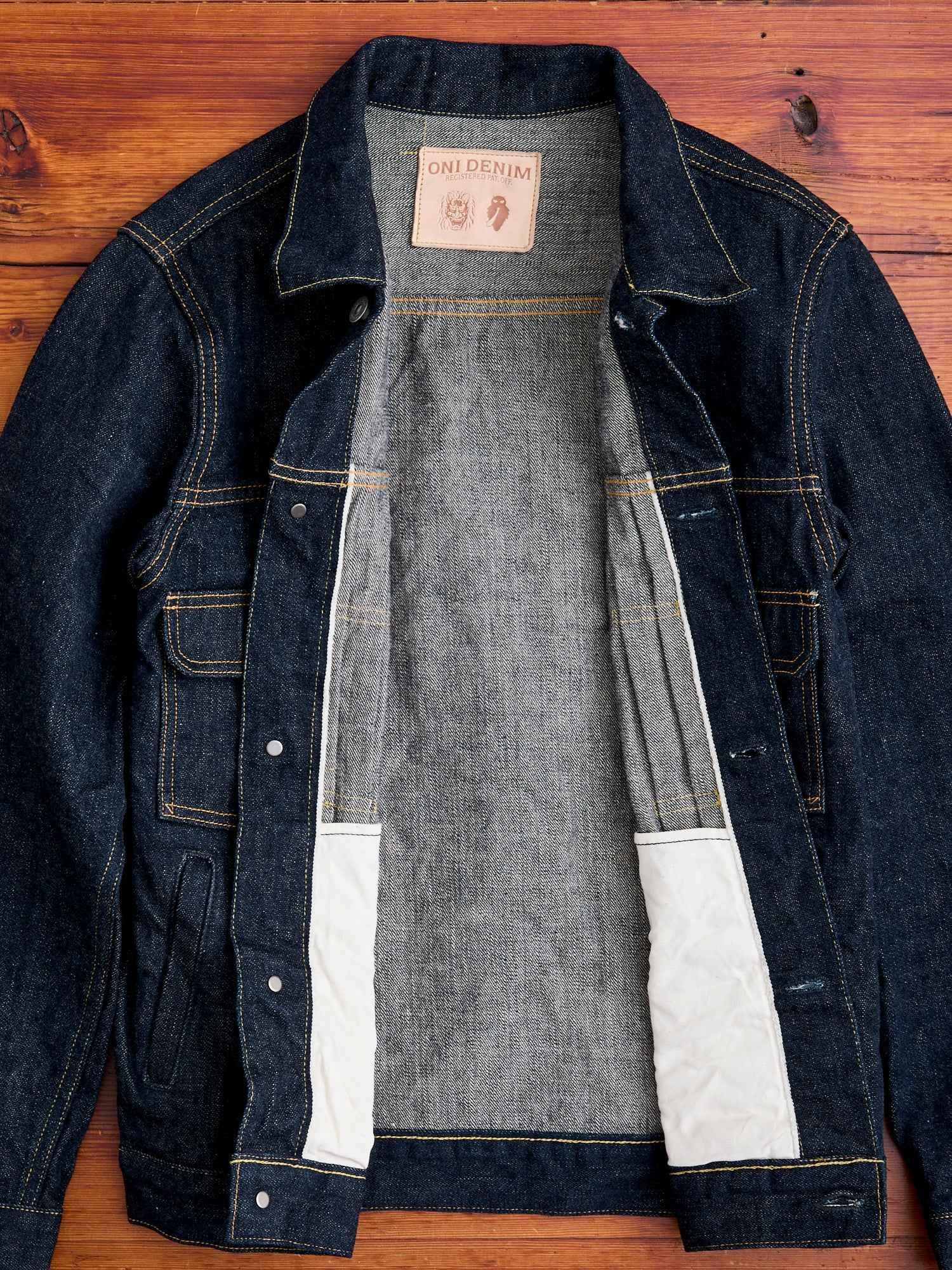 02516P "Sleeping Demon" Natural Indigo 15.5oz Selvedge Denim Jacket ...