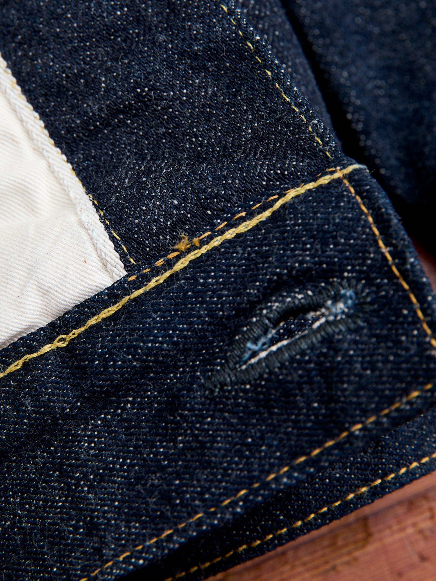 02516P "Sleeping Demon" Natural Indigo 15.5oz Selvedge Denim Jacket – Blue Owl Workshop