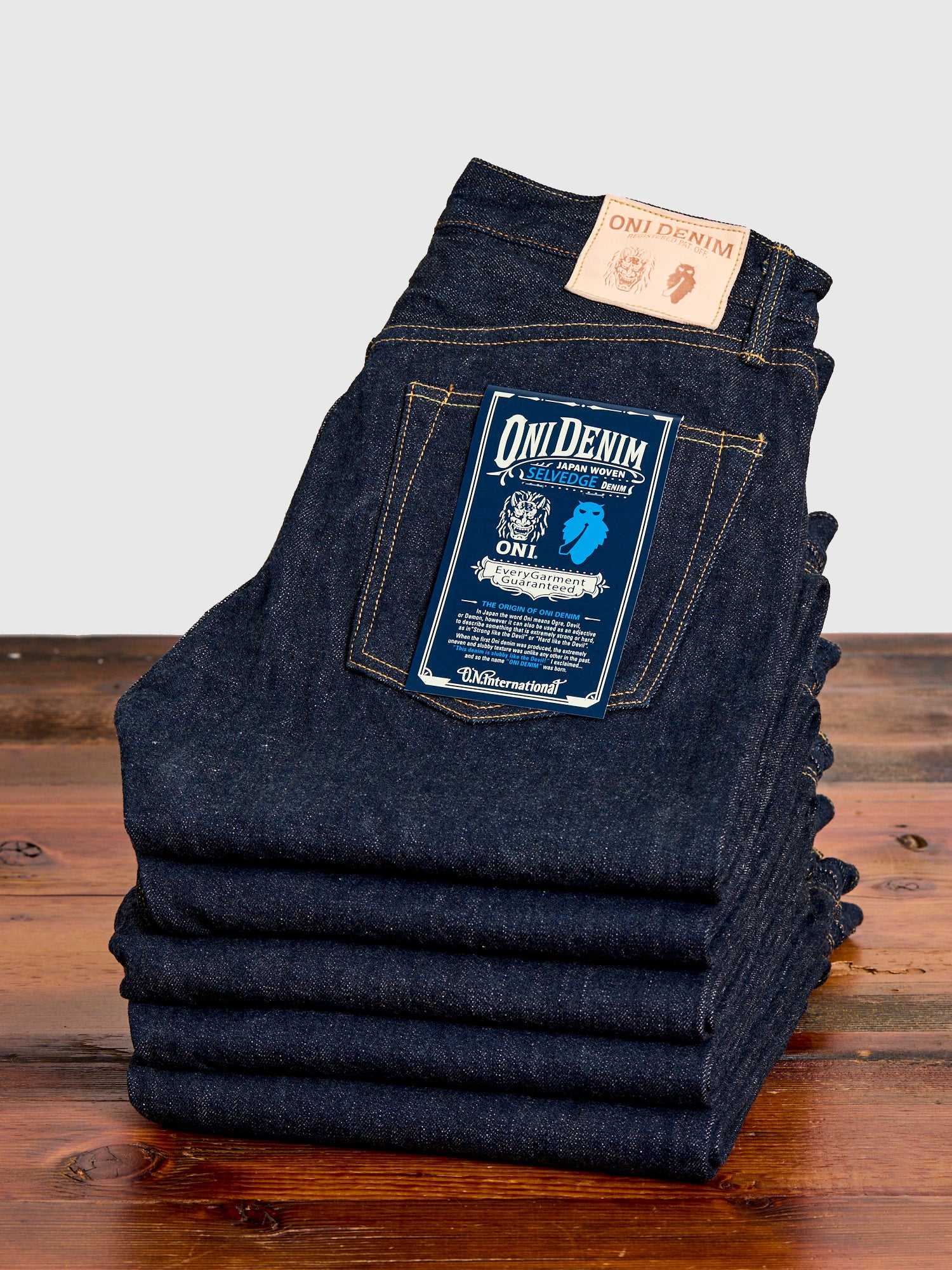 246 "Sleeping Demon" Natural Indigo 15.5oz Selvedge Denim - Clean Stra ...