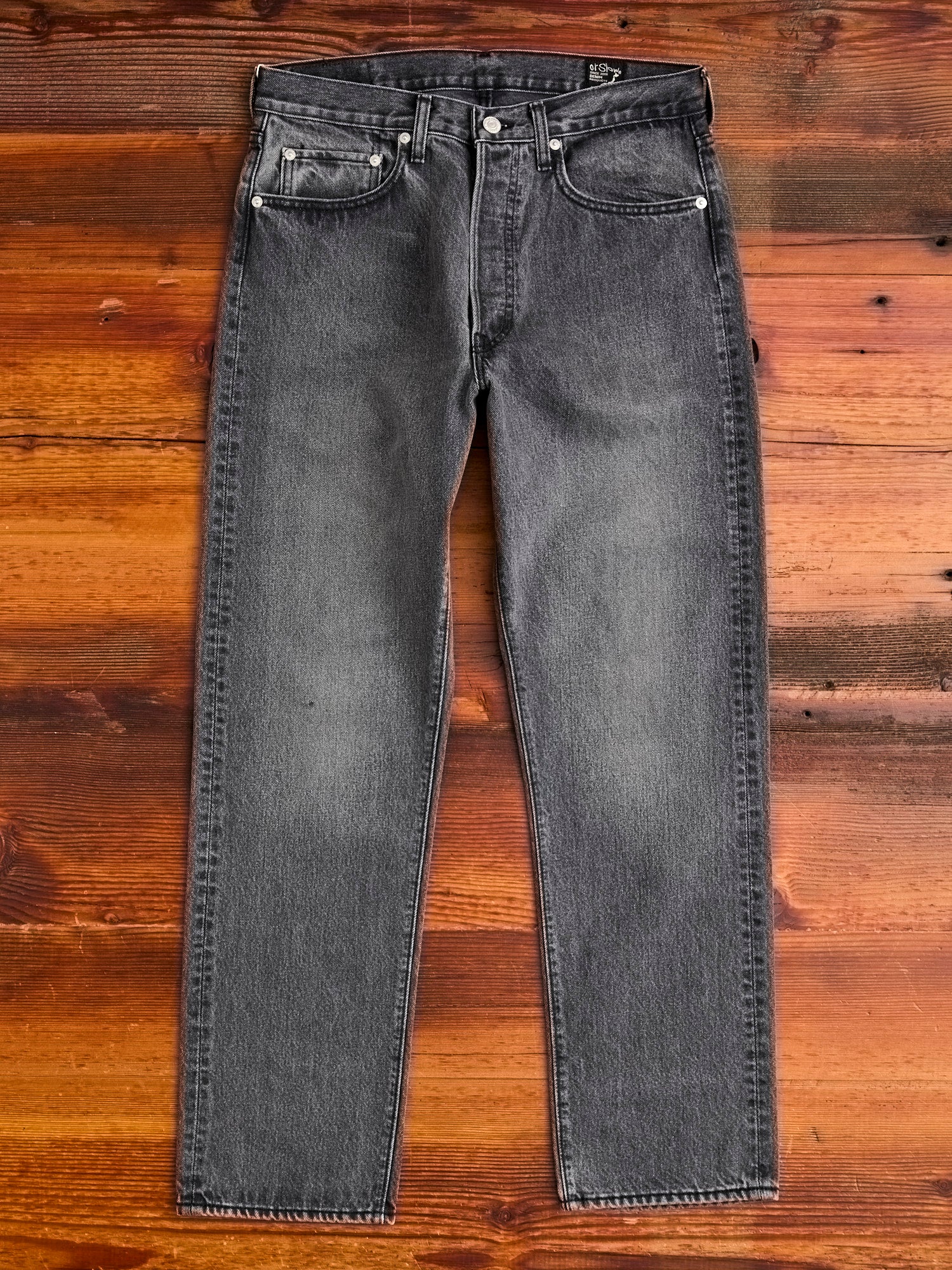 105 13.5oz Black Stone Denim - Standard Fit – Blue Owl Workshop