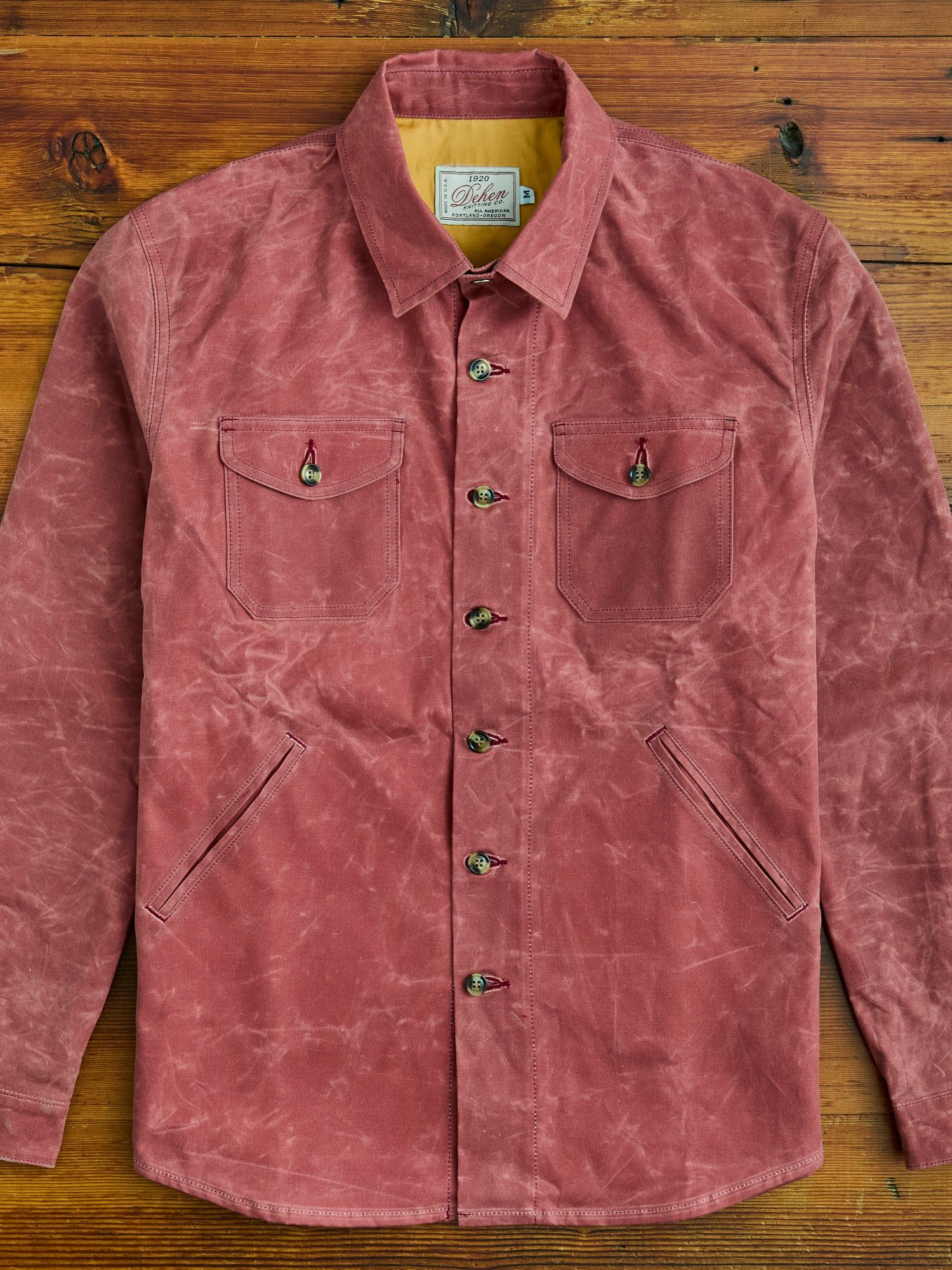 Waxed Canvas Crissman Overshirt in Nautical Red – Blue Owl Workshop