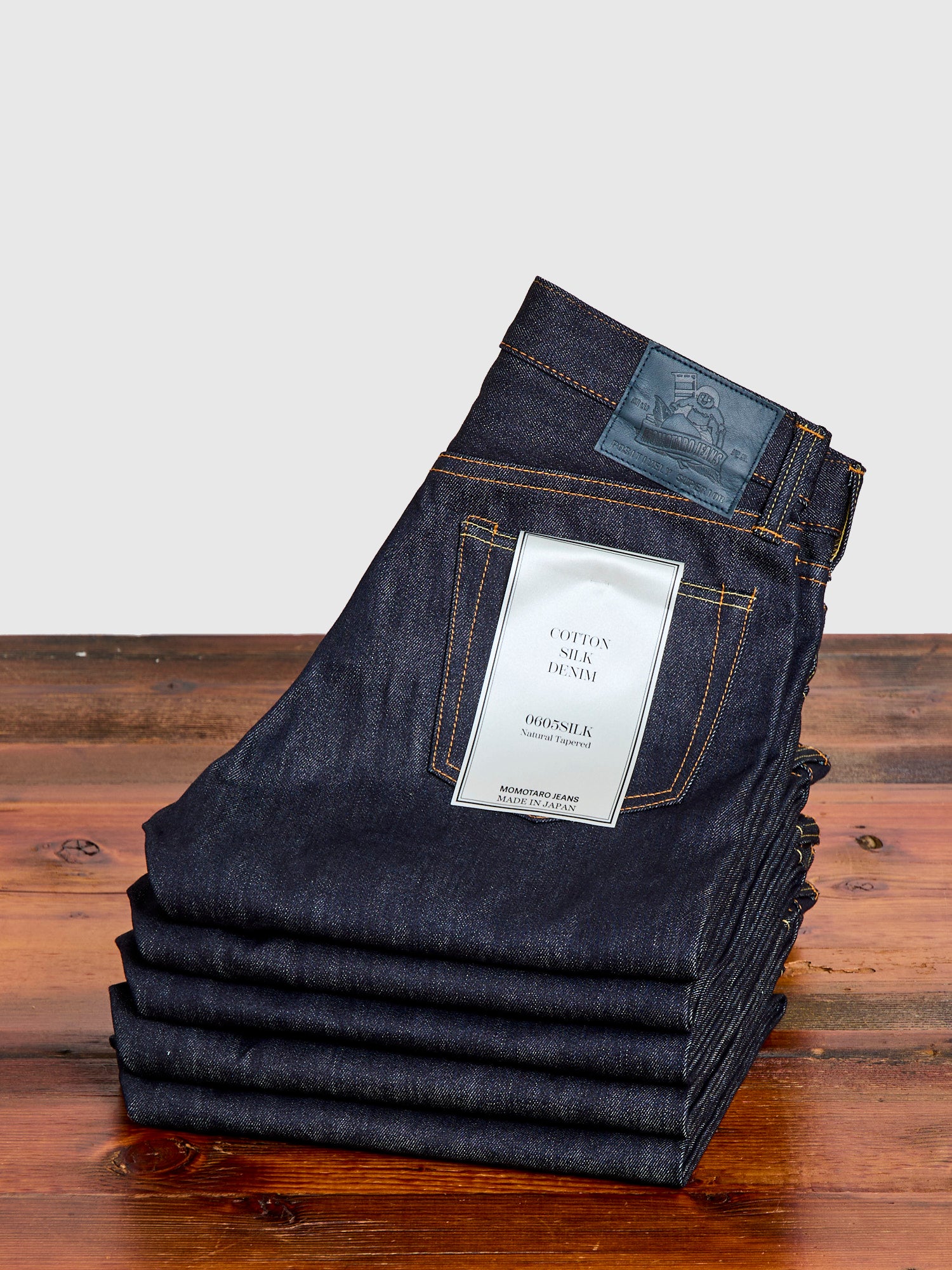 0605-SILK "Cotton Silk" 14.5oz Silk Selvedge Denim - Natural Tapered F ...