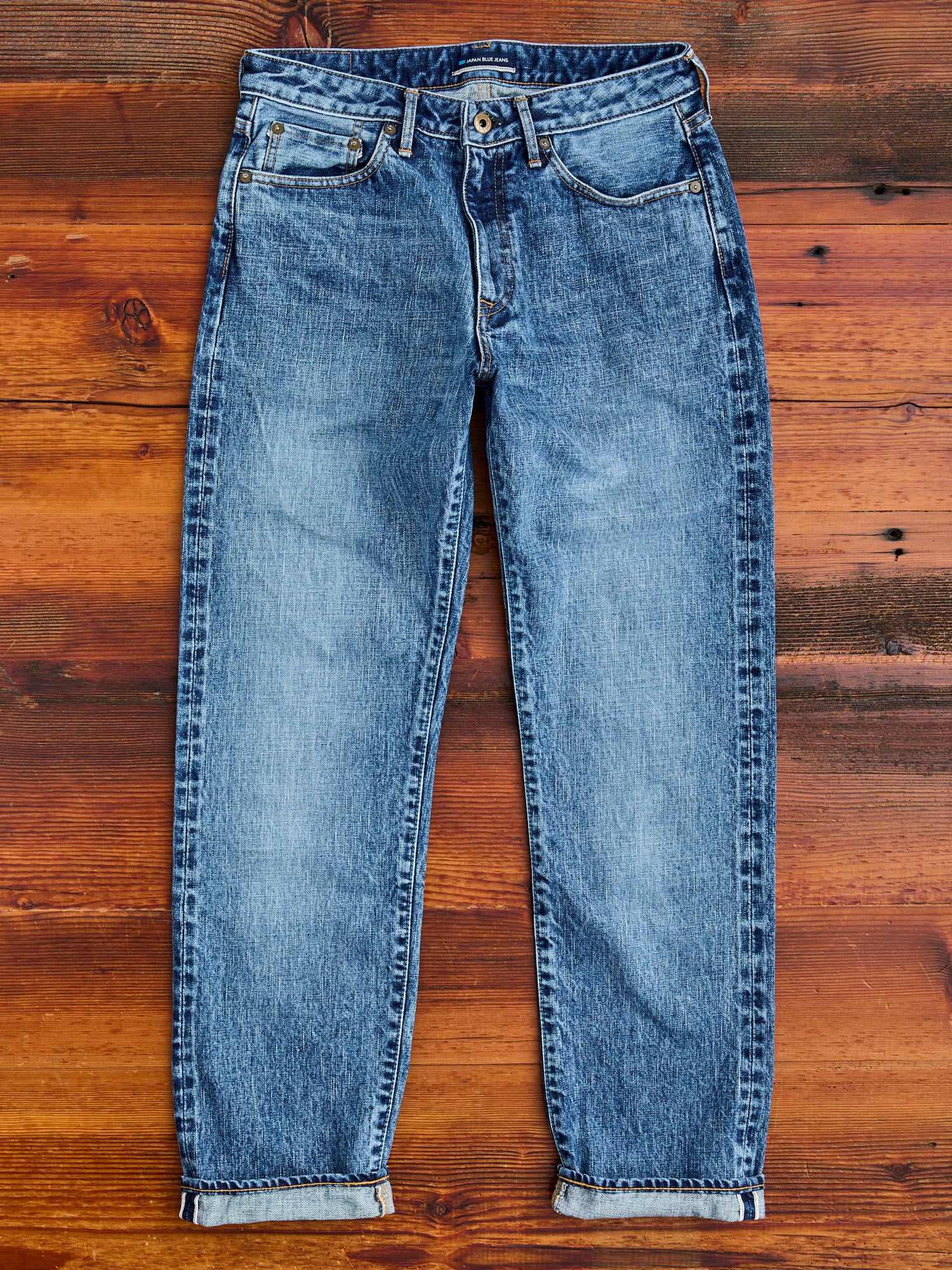 J401-LID "Circle Aged Wash" 14.8oz Selvedge Denim - Classic Straight F ...